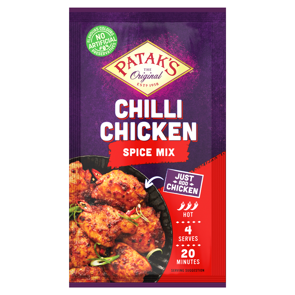 Chilli Chicken Spice Mix | Patak's Indian curry products and recipes